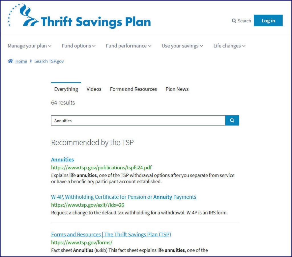 TSP RMDs & Withdrawals Plus Site Navigation Tips